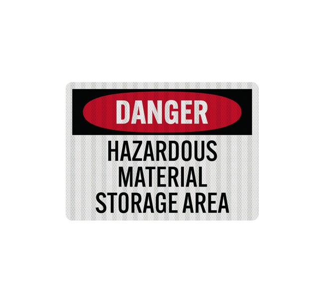 Shop for OSHA Hazardous Material Storage Area Decal (EGR Reflective ...