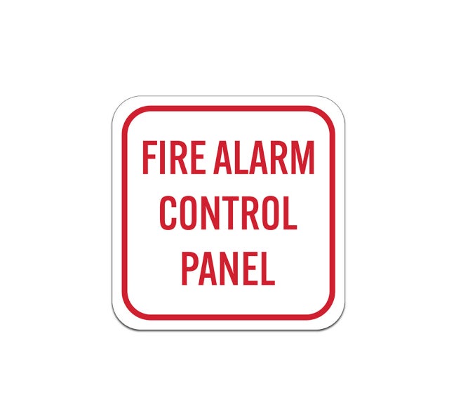 FACP Fire Alarm Control Panel Aluminum Sign (Non Reflective)
