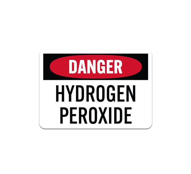 OSHA Hydrogen Peroxide Aluminum Sign (Non Reflective)