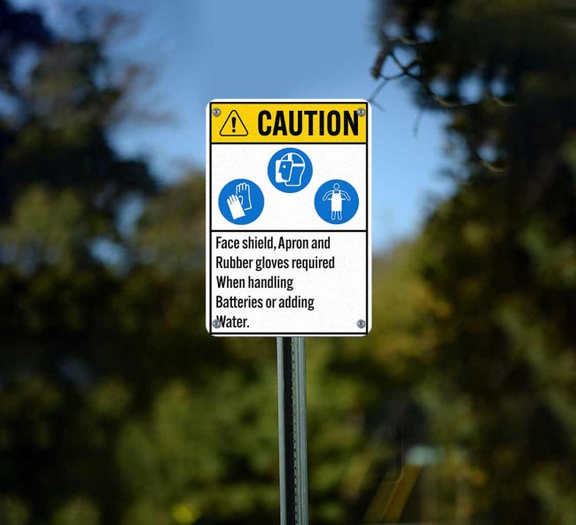 Safety Apron Sign