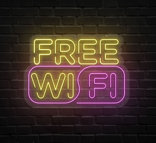 Free WIFI Neon Sign Online| Fast Delivery - Bannerbuzz.com