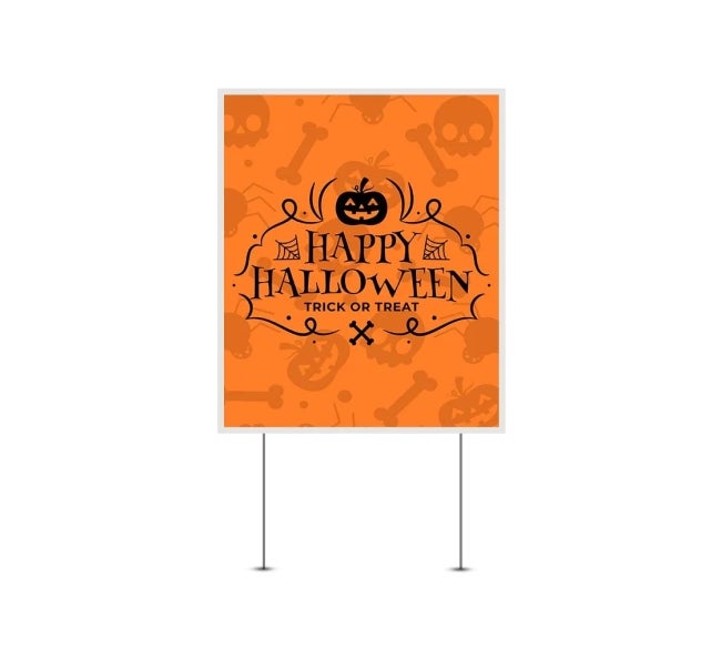Halloween Yard Signs - Reflective Yard Signs, Halloween Patio Signs ...