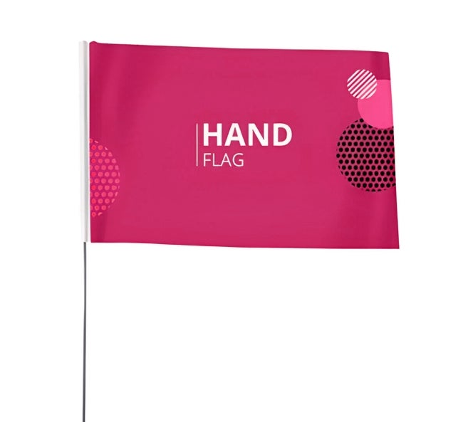 Custom Rectangle Hand Flags for Branding/Political | Best of Signs