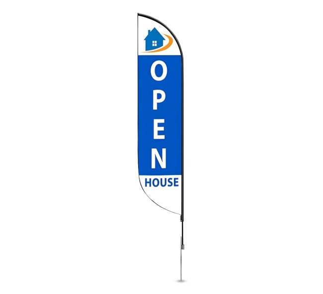 Buy Pre-Printed Open House Feather Flags & Save Up To 30% | Best of Signs