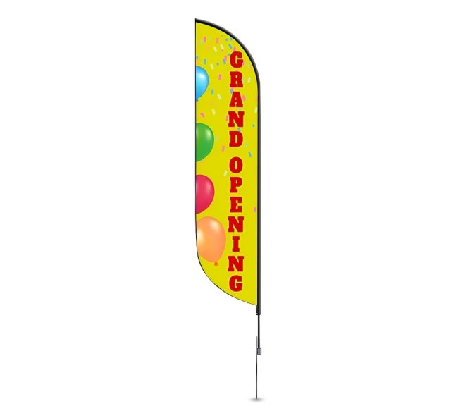 Buy Pre-Printed Grand Opening Feather Flag | Best of Signs