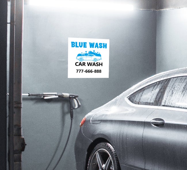 Buy Glossy Car Wash Decals | Best of Signs