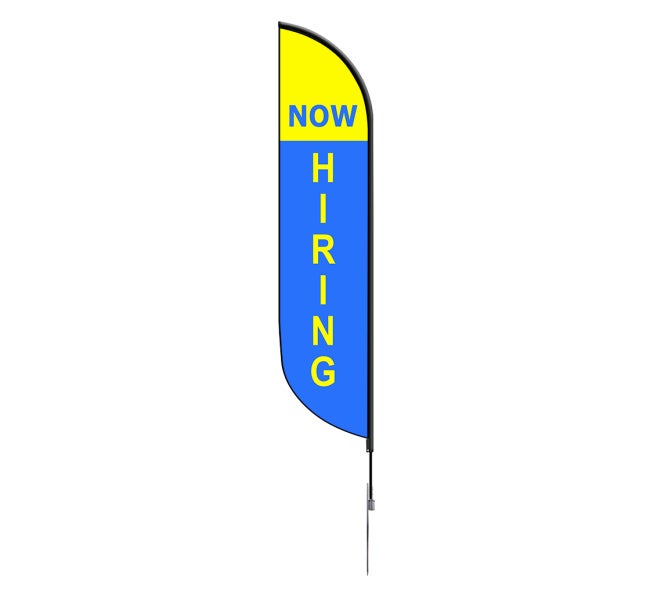 Buy Pre Printed Now Hiring Feather Flags & Save Up To 30% | Best of Signs