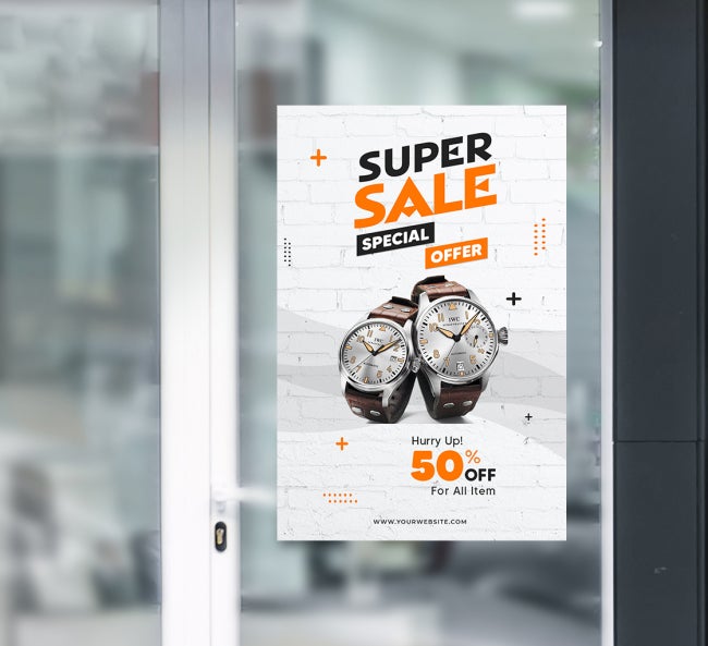 Buy Opaque 'Super Sale' Window Decals | Best of Signs