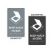 Shop for Roof Hatch Access Braille Sign & Get 20% Off | Best of Signs