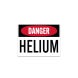 Shop for OSHA Danger Helium Decal (Non Reflective) | Best of Signs