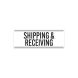 Shipping & Receiving Dock Aluminum Sign (Non Reflective)