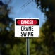 OSHA Crane Swing Plastic Sign