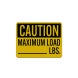Write-On OSHA Maximum Load Decal (Reflective)