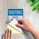 Visitors Please Ring Bell Decal (Reflective)
