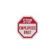 Stop Employees Only Decal (Reflective)