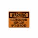 OSHA Warning Electrical Panel Keep Clear Decal (Reflective)