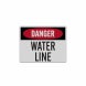 OSHA Danger Water Line Decal (Reflective)