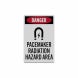 OSHA Pacemaker Radiation Hazard Area Decal (Reflective)